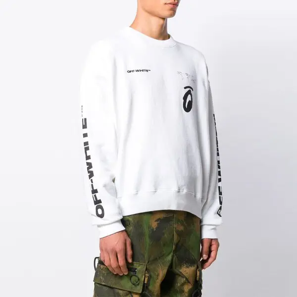 Off-White Printed Crewneck Pullover
