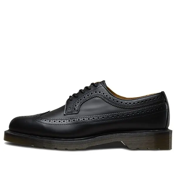 Dr. Martens 3989 Brogue Smooth Leather Oxford Shoes - Black