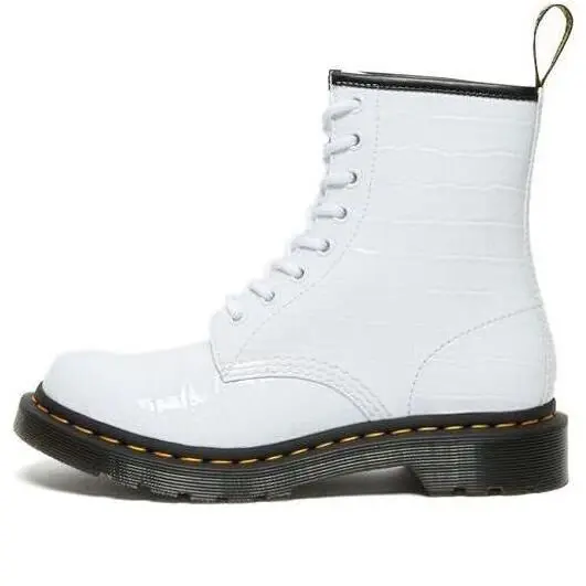 Dr. Martens 1460 Patent Croc Emboss Leather Boots