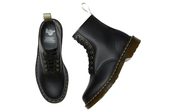 Dr. Martens Vegan 1460 Felix Rub Off Ankle Boots - Black