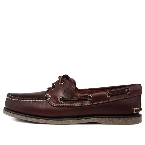 Timberland Leather Handmade Boat Shoes - Brown