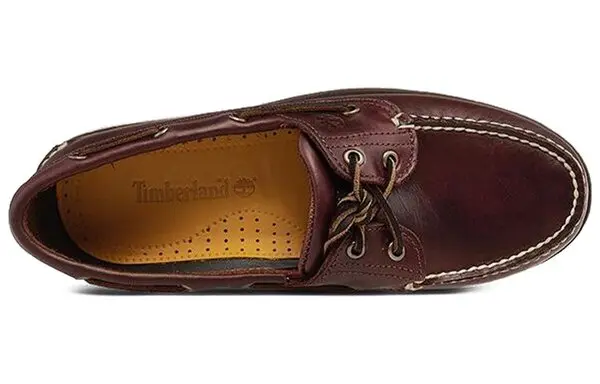 Timberland Leather Handmade Boat Shoes - Brown