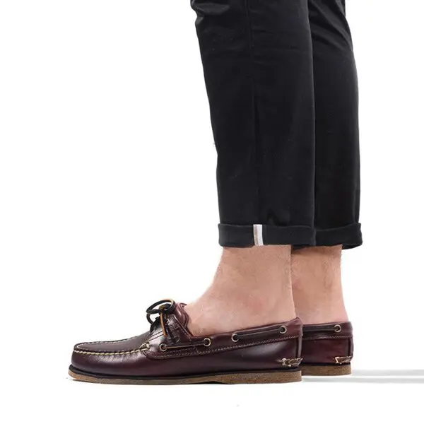 Timberland Leather Handmade Boat Shoes - Brown