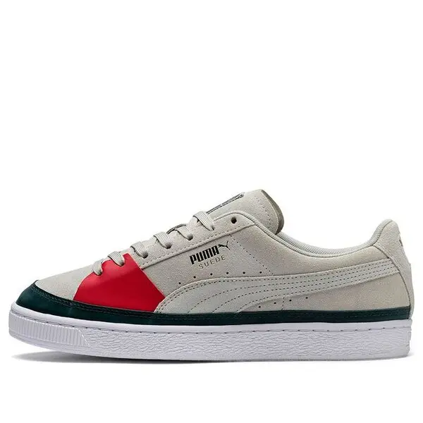 PUMA Suede Skate Low Top Sneakers - Grey/red