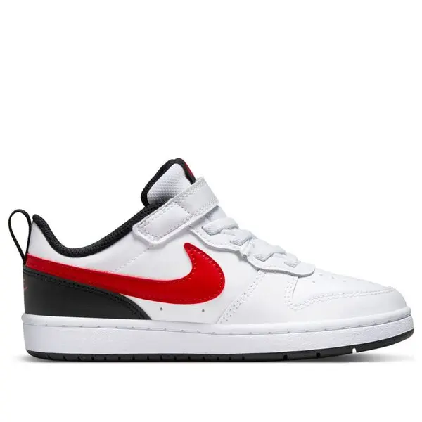Nike Court Borough Low 2 Sneakers - White/red/black