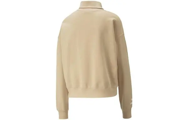 PUMA Team" Logo High Neck Sweatshirt