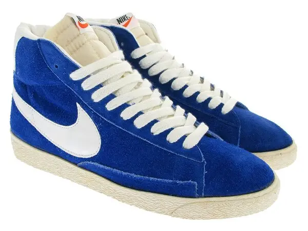 Nike Blazer High Top Suede Sneakers - Blue