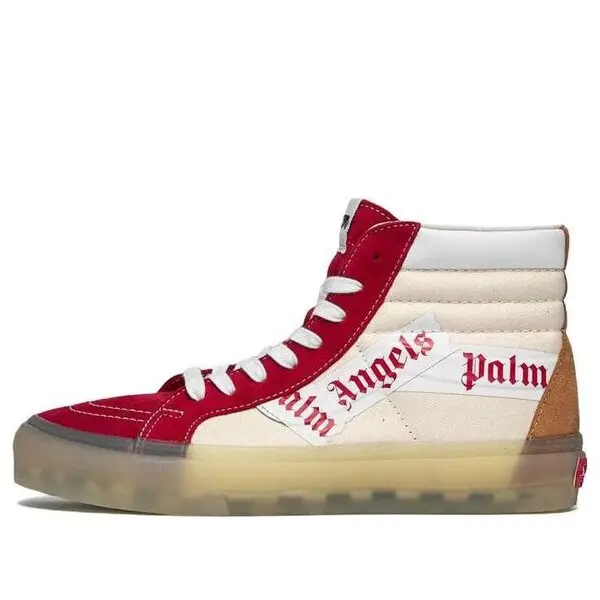 VANS Palm Angels X Sk8-hi Vlt Lx High Top Sneakers - White/red/brown