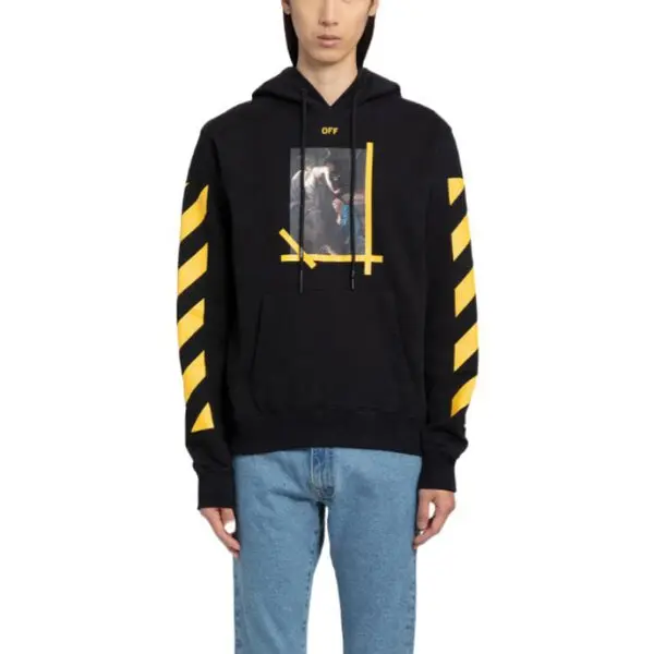 Off-White Diagonal Stripe Hoodie