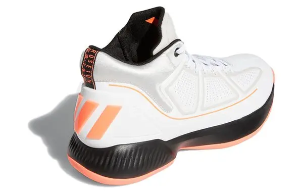 Adidas D Rose High Top Basketball Sneakers - White/black/pink