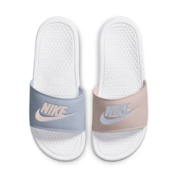 Nike Benassi Jdi Slides - White/ghost/barely Rose