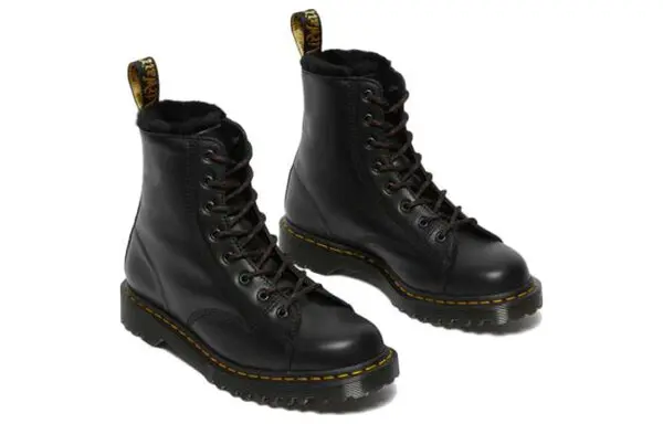 Dr. Martens Barton Shearling Lined Leather Ankle Boots