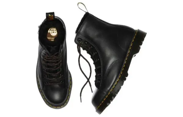 Dr. Martens Barton Shearling Lined Leather Ankle Boots