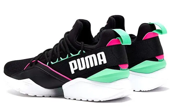PUMA Muse Maia Street Low-top Sneakers - Black/green