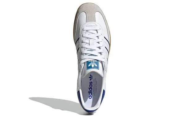 Adidas Samba Og "white Lucid Blue - White/blue