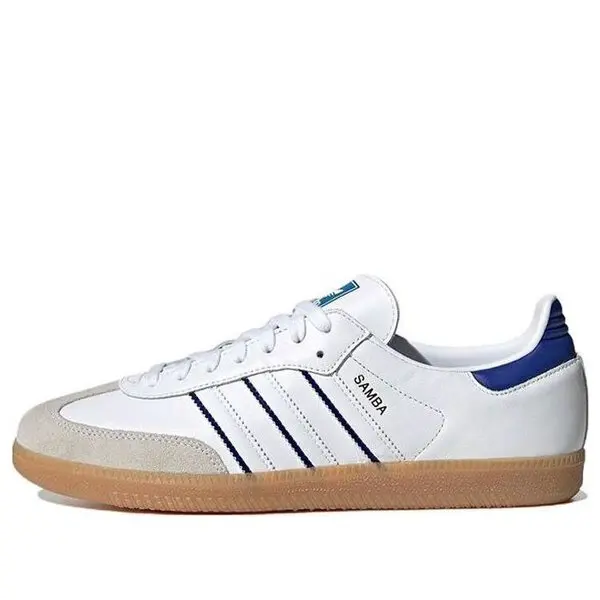 Adidas Samba Og "white Lucid Blue - White/blue