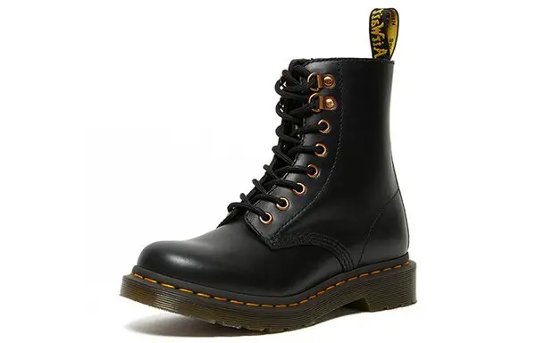 Dr. Martens Pascal Hdw Lace Up Combat Boots - Black