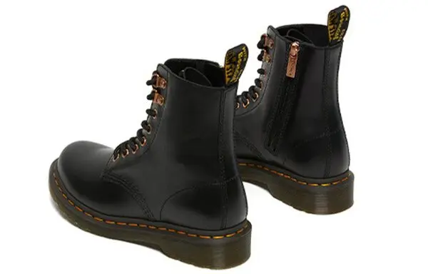 Dr. Martens Pascal Hdw Lace Up Combat Boots - Black