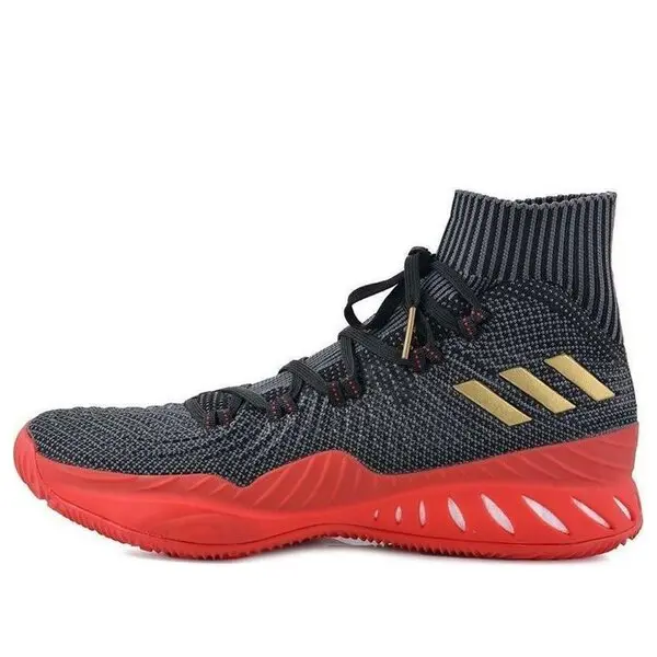 Adidas Crazy Explosive 2017 Primeknit High-top Sneakers - Black