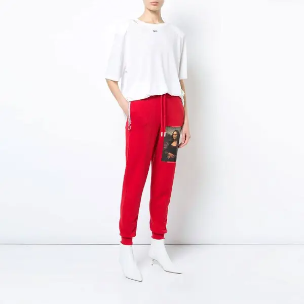 Off-White Oversized Slit Crewneck T-shirt With Back Print