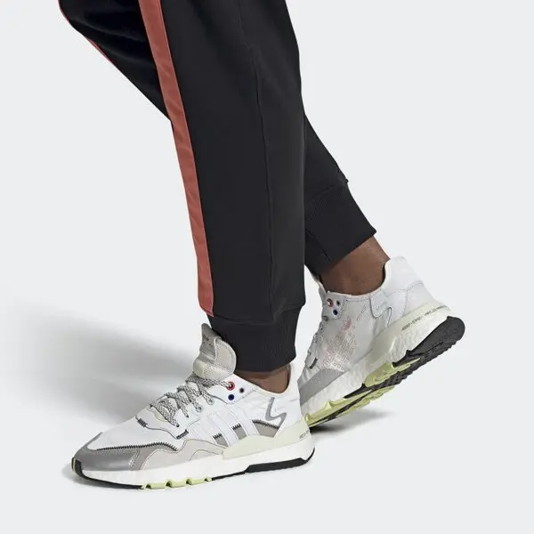Adidas Nite Jogger "orbit Grey" Sneakers - White/grey