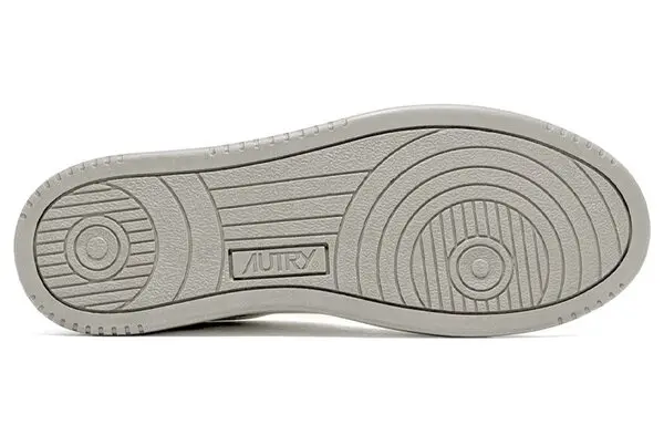AUTRY Medalist Leather Low Top Sneakers - White/grey