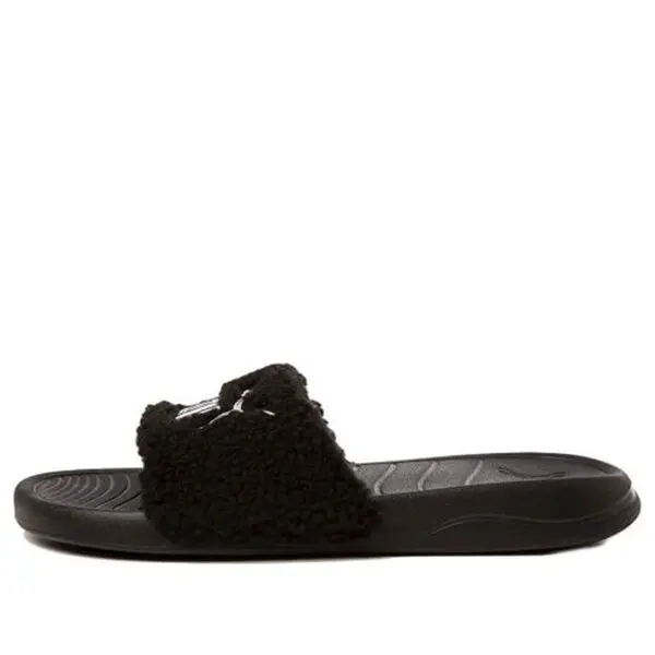 PUMA Popcat 20 Fleece Sliders - Black