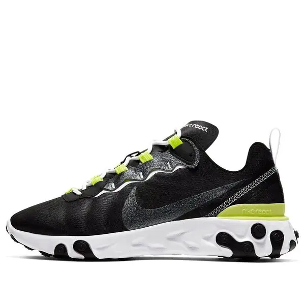 Nike React Element 55 Se Lemon Venom' Sneakers - Black