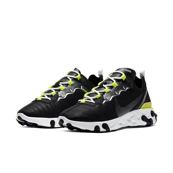 Nike React Element 55 Se Lemon Venom' Sneakers - Black