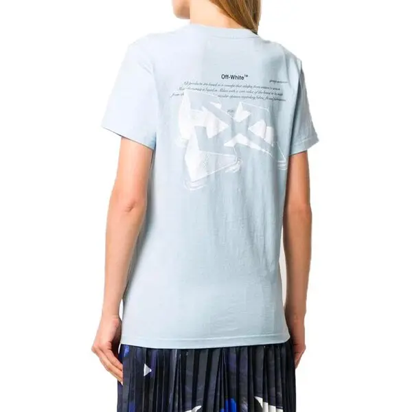 Off-White Arrows Sketch Printed Short Sleeve T-shirt