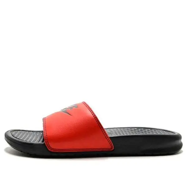Nike Benassi Jdi Anthracite Slides - Anthracite/university Red