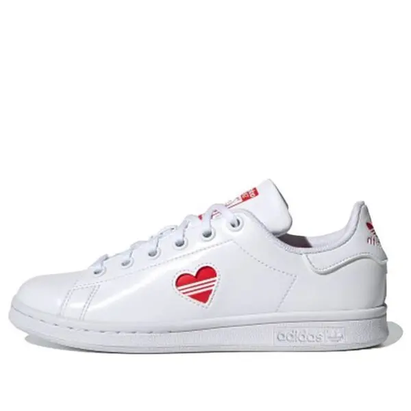 Adidas Stan Smith J Sneakers With Heart Detail