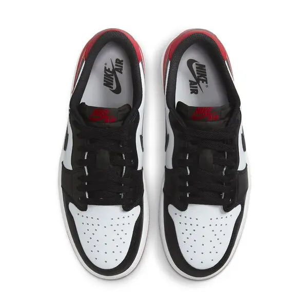 JORDAN Air 1 Retro Low Og - White/black-red