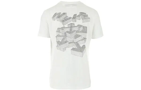 Off-White Ss21 Logo Printing Round Neck Short Sleeve Ordinary Version