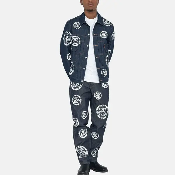 StÜssy X Denim Tears Type 2 Raw Denim Jacket