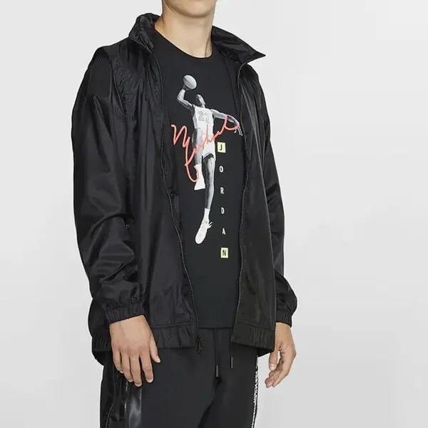 JORDAN Zip-up Sports Jacket - Black