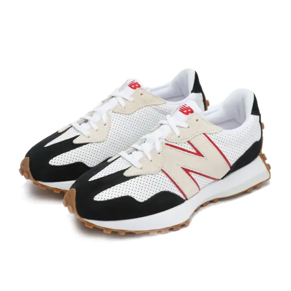 NEW BALANCE 327 Athletic Sneakers - White/red/black