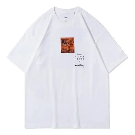 LI-NING X Disney Mickey X Keith Haring Tee 'white Red