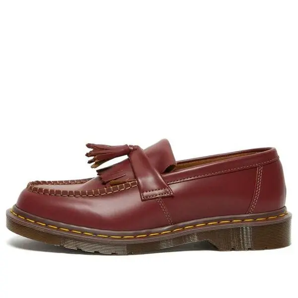 Dr. Martens Adrian Tassel Loafers - Oxblood Quilon