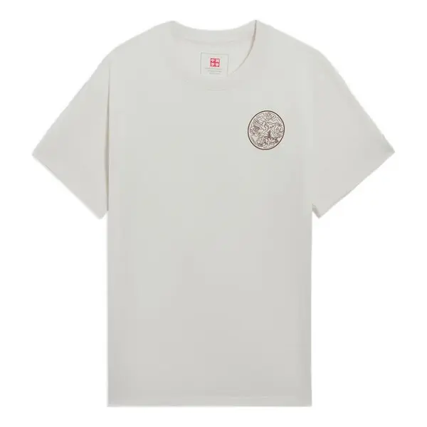 LI-NING Love Nature Graphic T-shirt 'beige - Beige/brown