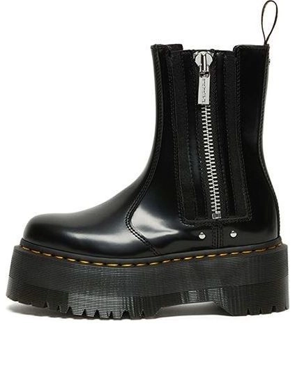 Dr. Martens 2976 Max Leather Platform Chelsea Boots - Black