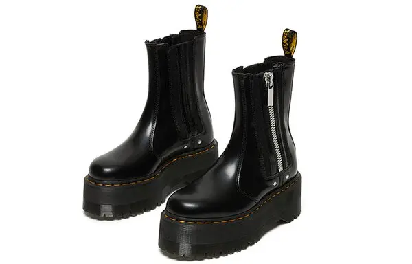 Dr. Martens 2976 Max Leather Platform Chelsea Boots