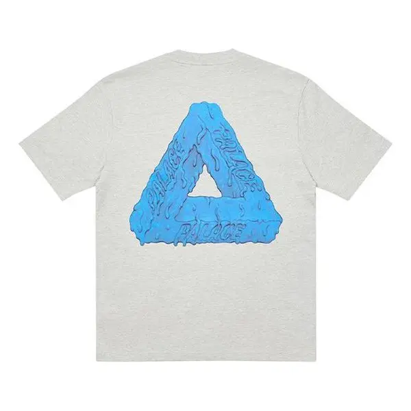 PALACE Tri-slime T-shirt Logo Blue Short Sleeve Gray - Grey