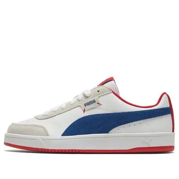 PUMA Court Legend Low Top Sneakers - White/blue/red