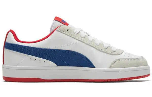 PUMA Court Legend Low Top Sneakers - White/blue/red