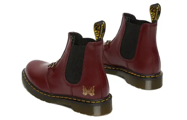 Dr. Martens 2976 Needles Snaffle Chelsea Boots - Cherry Red