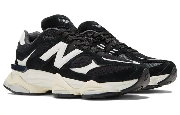 NEW BALANCE 9060 Lace-up Athletic Sneakers - Black/blacktop/white