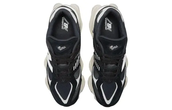NEW BALANCE 9060 Lace-up Athletic Sneakers - Black/blacktop/white