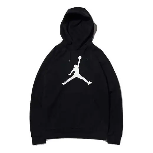 JORDAN Jumpman Logo Polar Fleece Hoodie - Black