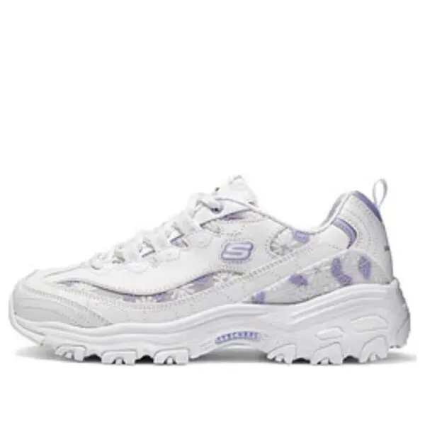 Sketchers D'lites 1.0 Athletic Sneakers - White/purple